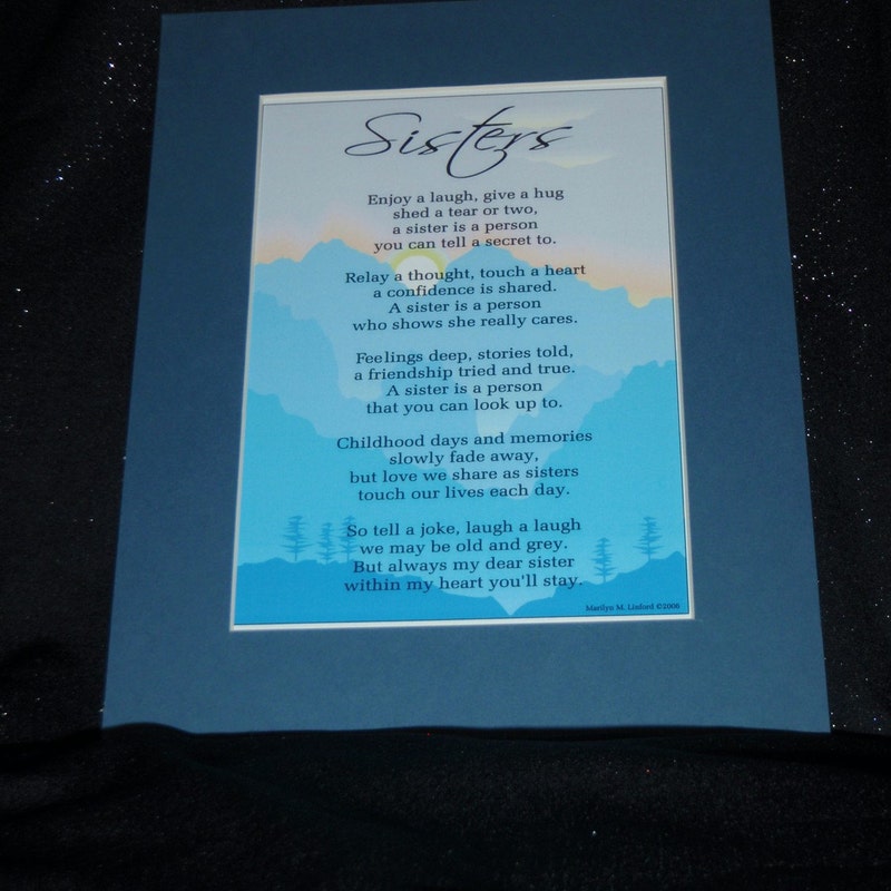 Sister Poem - Etsy