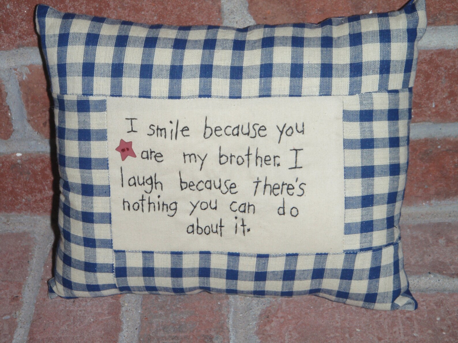 Smile Brother Pillow - Etsy