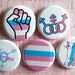 Peace Sign Button Set 20-1.25 60s Hippie Party Favor - Etsy