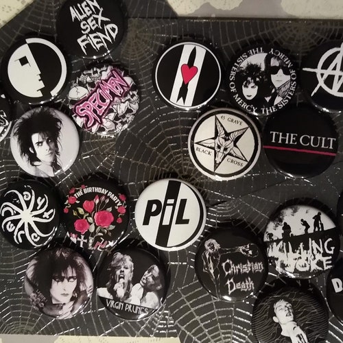 002 Glam Heavy Metal Hard Rock Southern Button Pin Badge - Etsy