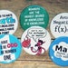 Math Button Gift Set, Math Humor,button,pin Back, Magnet - Etsy
