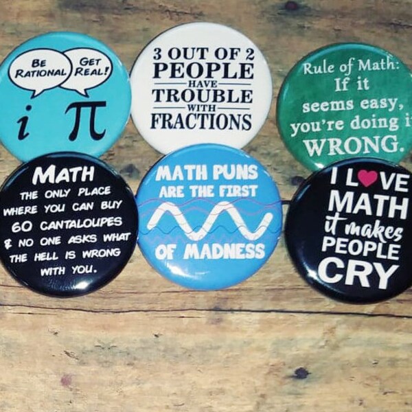 Math Enamel Pin - Etsy