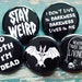 Goth Buttons Lot of 5-1.25 Emo Button Goth Post Punk - Etsy