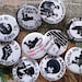 Goth Buttons Lot of 5-1.25 Emo Button Goth Post Punk - Etsy