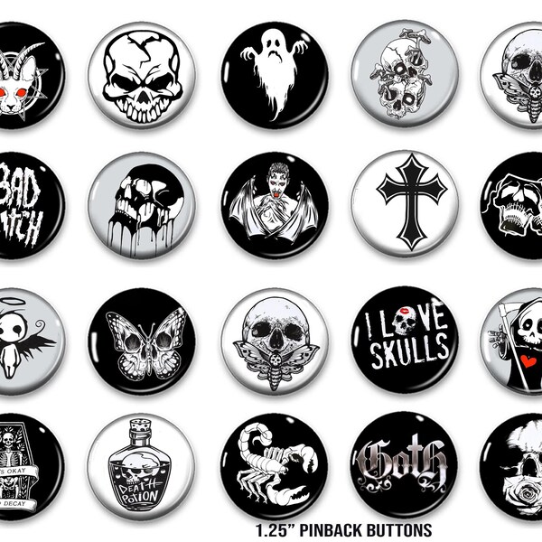 Goth Pins - Etsy