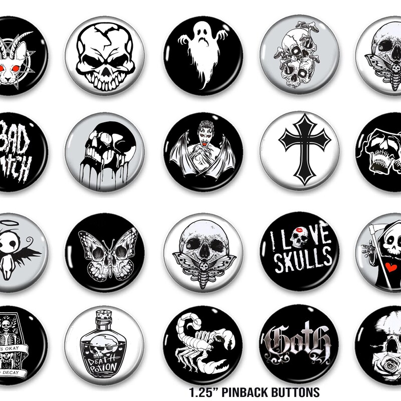 Goth Pins - Etsy