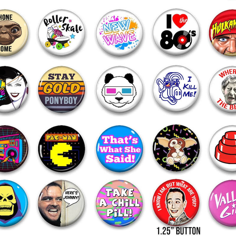 80s Pins - Etsy