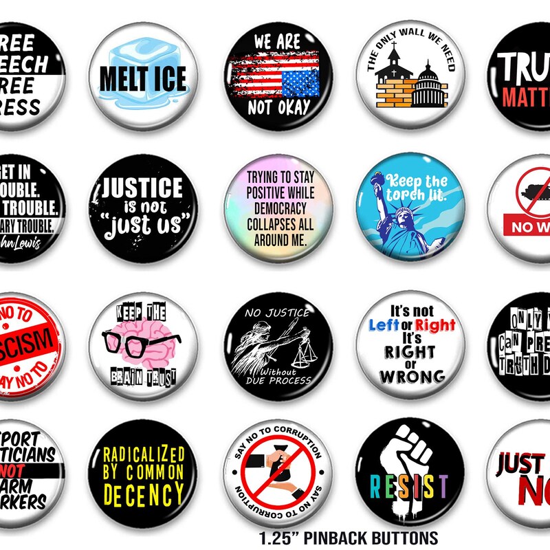 Political Button - Etsy