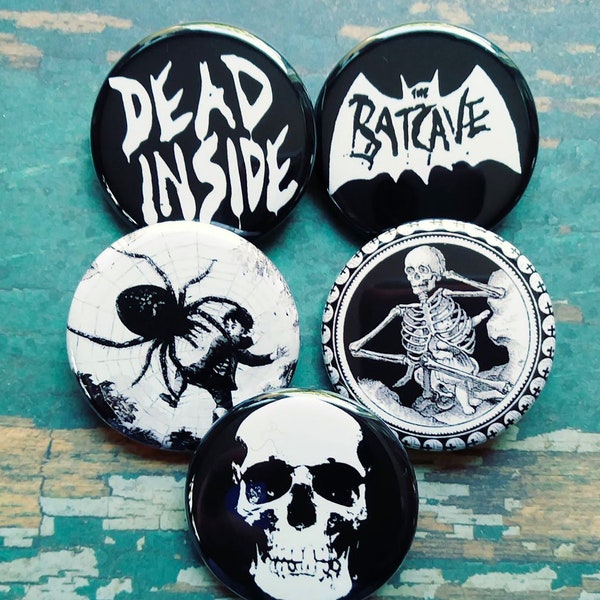 Emo Button Pin - Etsy