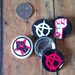 Anarchy Set of 5- 1.25" Pins, Anarchy Flag Punk Rock Pinback Button Set ...