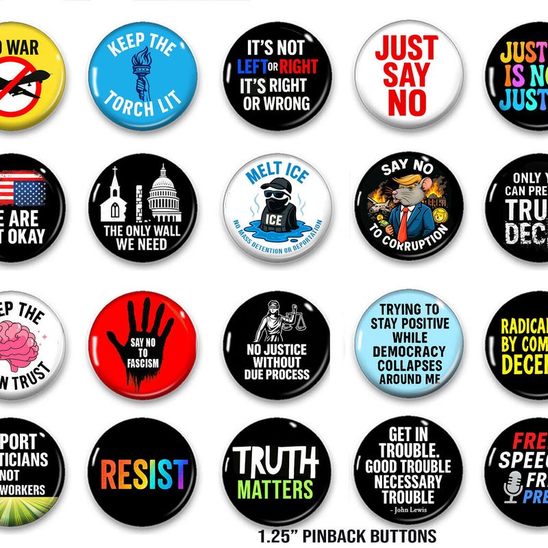 Political Button - Etsy