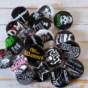 Goth Button Set, 80s Gothic Rock Buttons, Button, Pin, Badge, Magnet - Etsy
