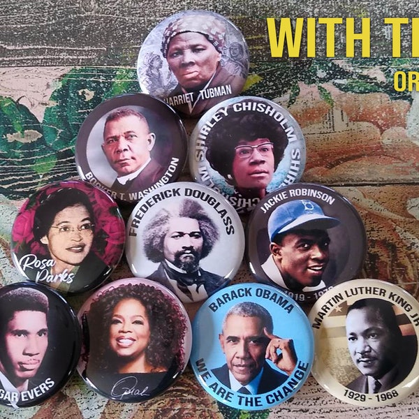 African American Button Pins - Etsy