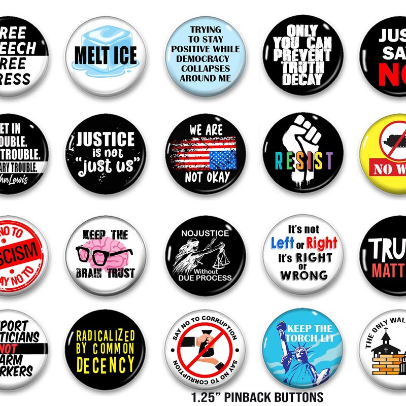 Political Button - Etsy
