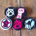 Anarchy Set of 5- 1.25" Pins, Anarchy Flag Punk Rock Pinback Button Set ...