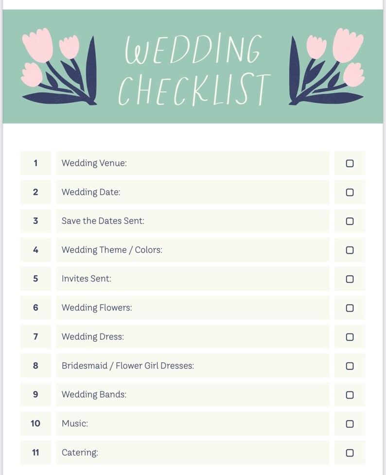 Wedding Planner, Printable PDF, Checklist, 2025 Wedding, Edit, His and ...
