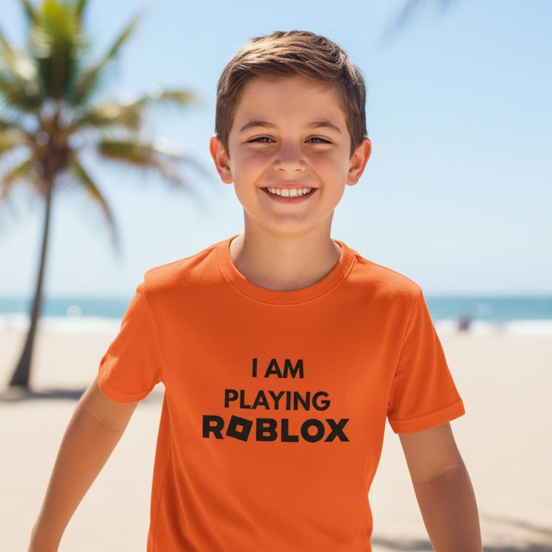 Roblox Kids Tee: "i Am Playing" Heavy Cotton Gamer Shirt - Etsy