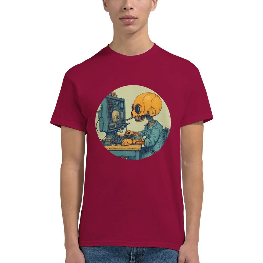 Robot Skeleton Worker T-shirt | Robot, Skeleton, Worker, Men's T-shirt ...