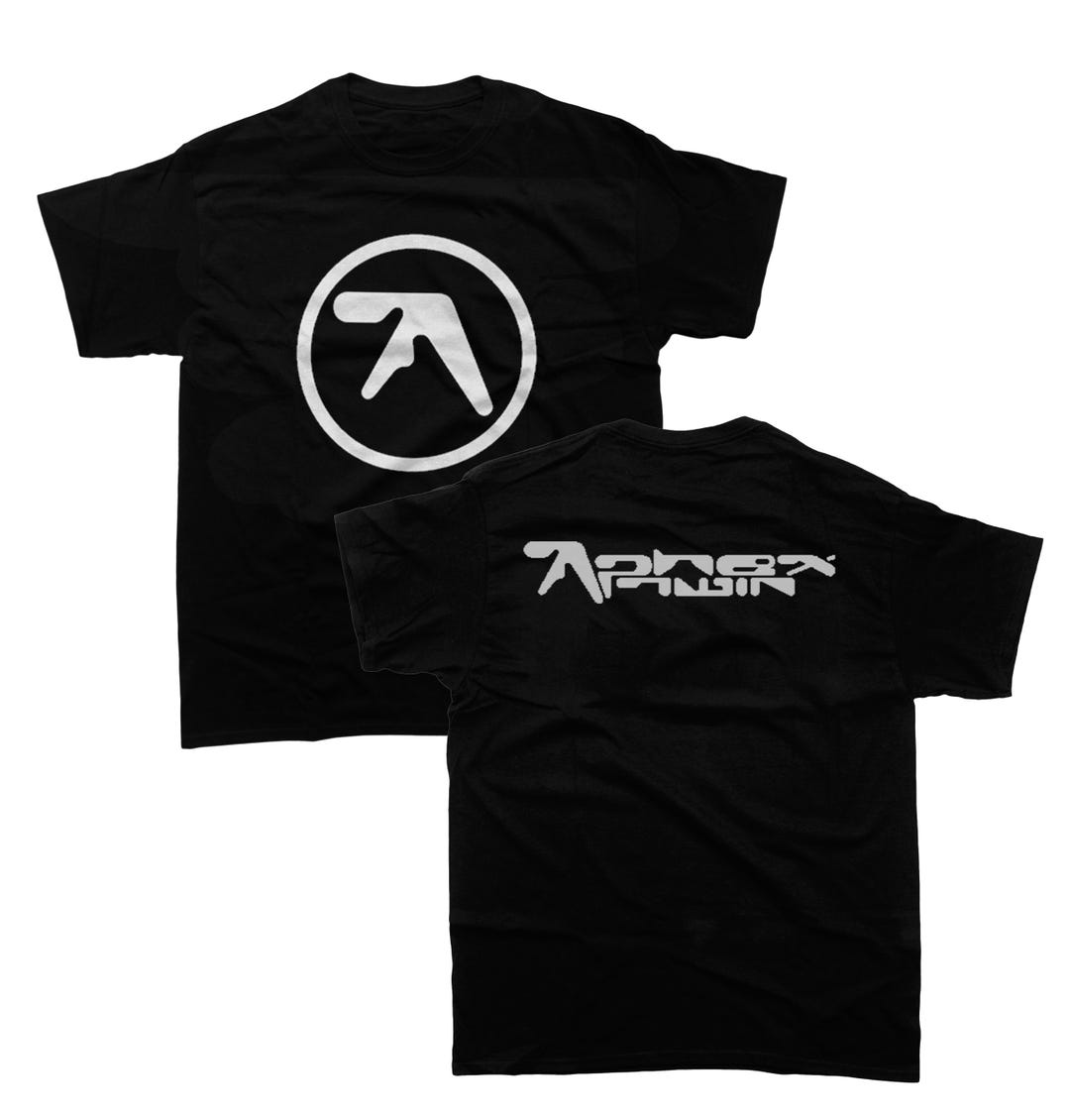 Aphex Twin Logo Black Tee T-shirt - Etsy