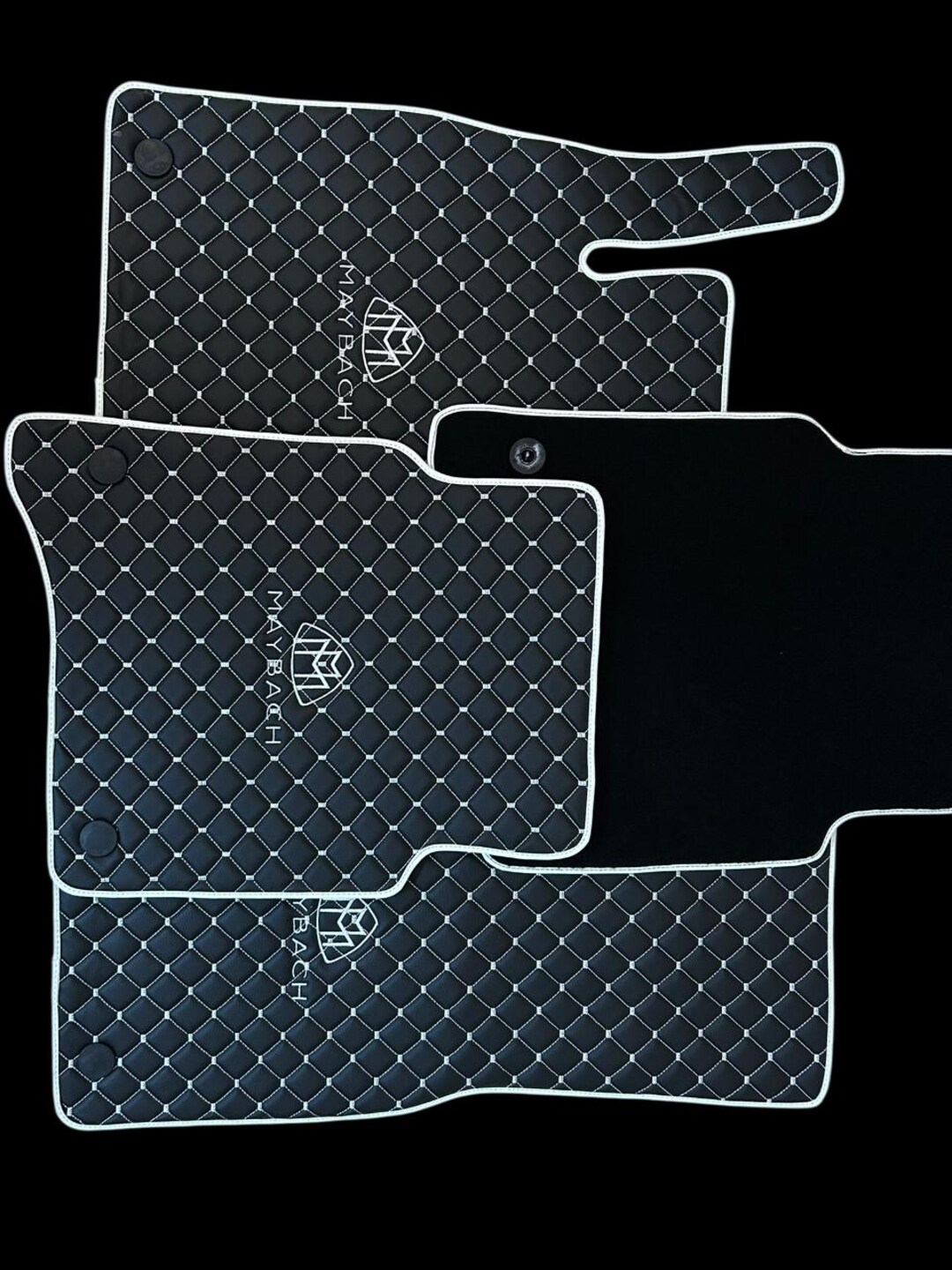For Maybach Leather Floor Mats, Custom Fit Maybach Car Mat GLS600 S580 ...