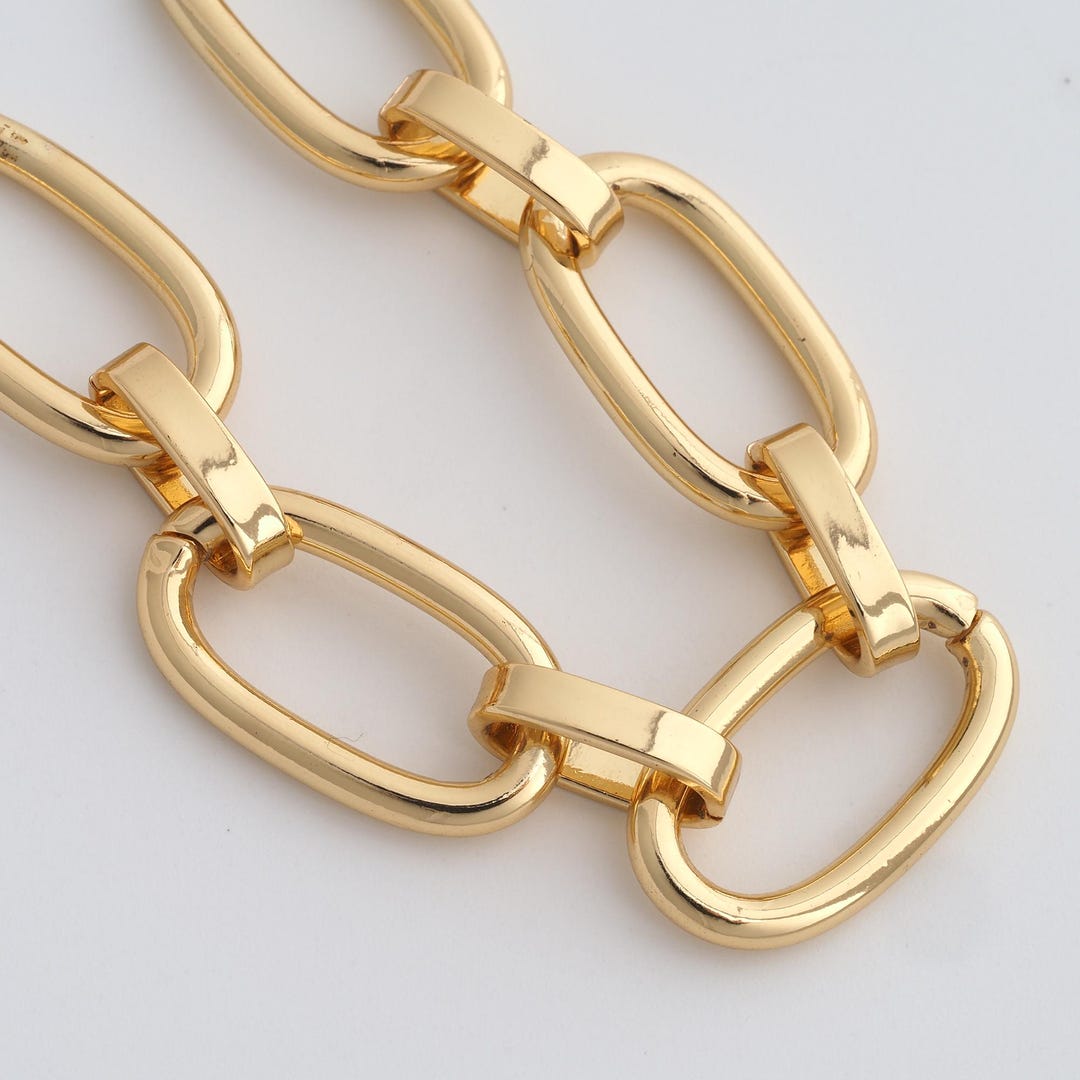 1 Meter 18K Gold Filled Big Rolo Chains Dainty Semi Finished Chains for ...