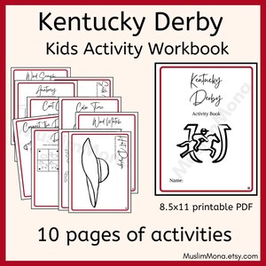 Kentucky Derby Activity for Kids, Derby Coloring - Etsy