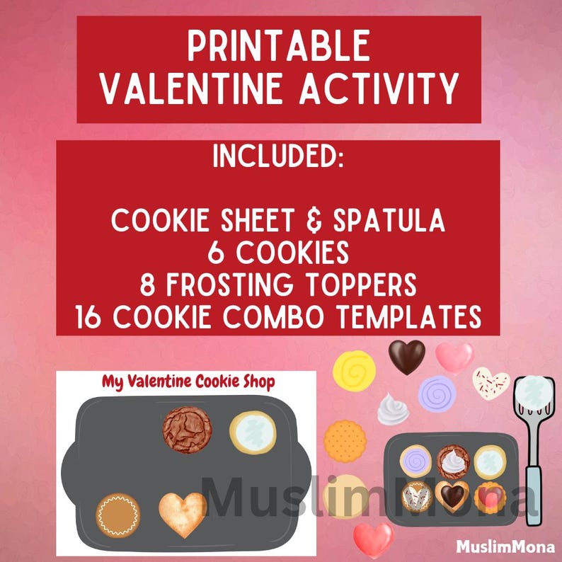 Valentine's Day Cookie Shop Printable Activity (digital Download) - Etsy