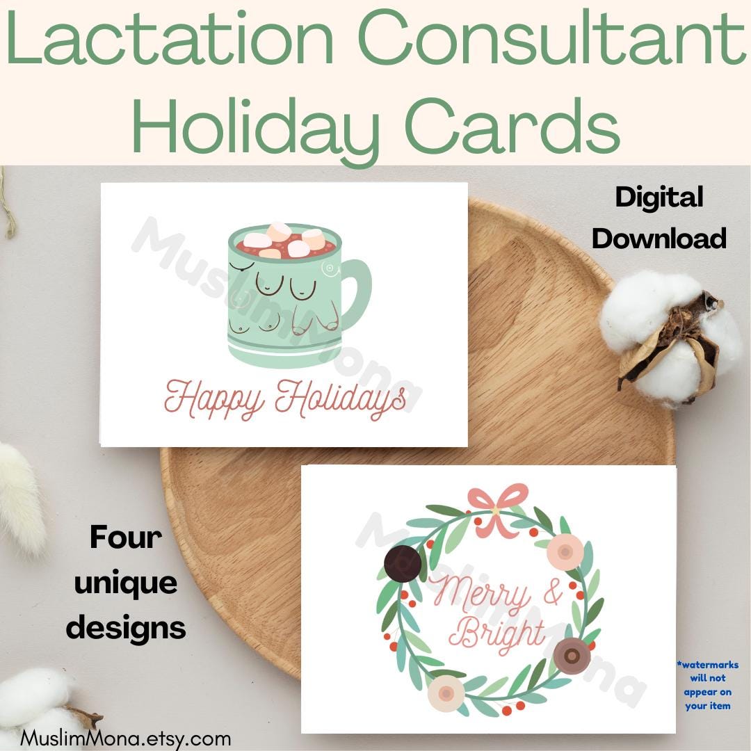 Inclusive Holiday Cards for Lactation Consultants – Diverse Skin Tones ...
