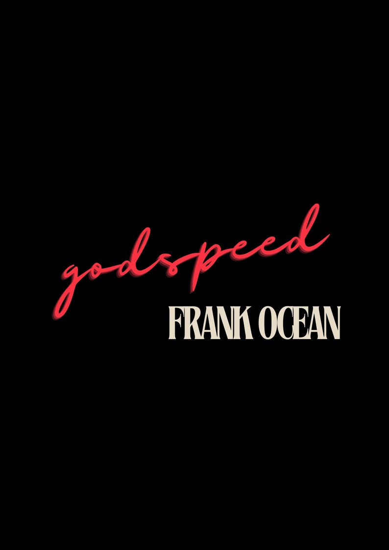 Blonde by Frank Ocean Custom Album Art Poster Digital Download Wall Art ...