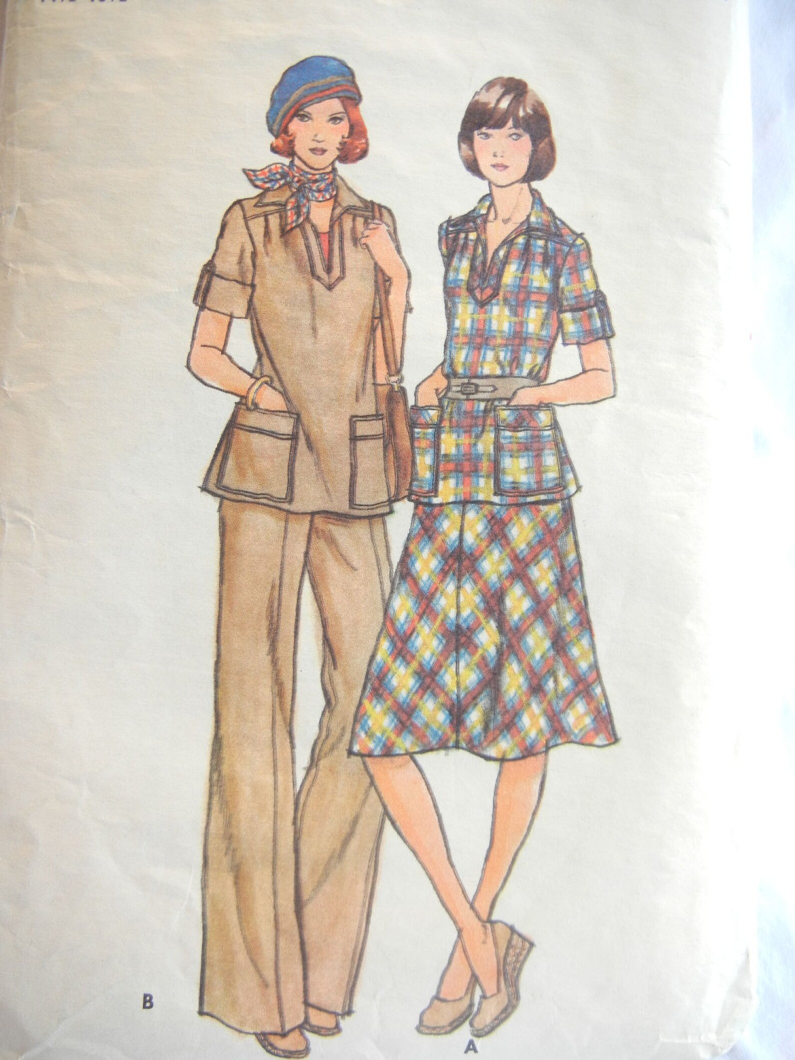 Safari Style Dress or Pantsuit Pattern, Butterick 4798 Uncut, Women's ...