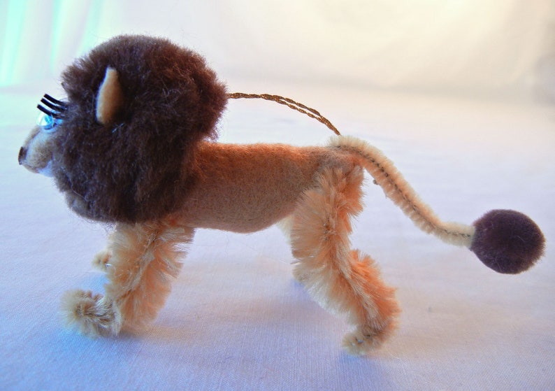 Amigable León Adorno de Navidad Espejo Decoración, Estilo Retro Hecho a ...