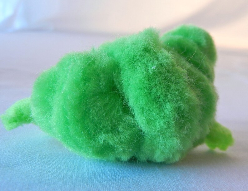 Green Walrus Christmas Ornament Decoration, Mod Lime 60s Pom Pom Animal ...