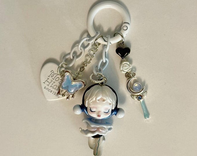 Skullpanda Keychain With Lip Balm - Bag Charm - Handmade - Popmart ...