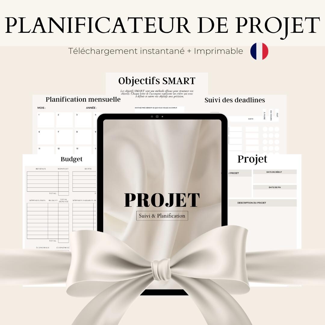 Project Planner Printable Project Planner Project Management Printable ...