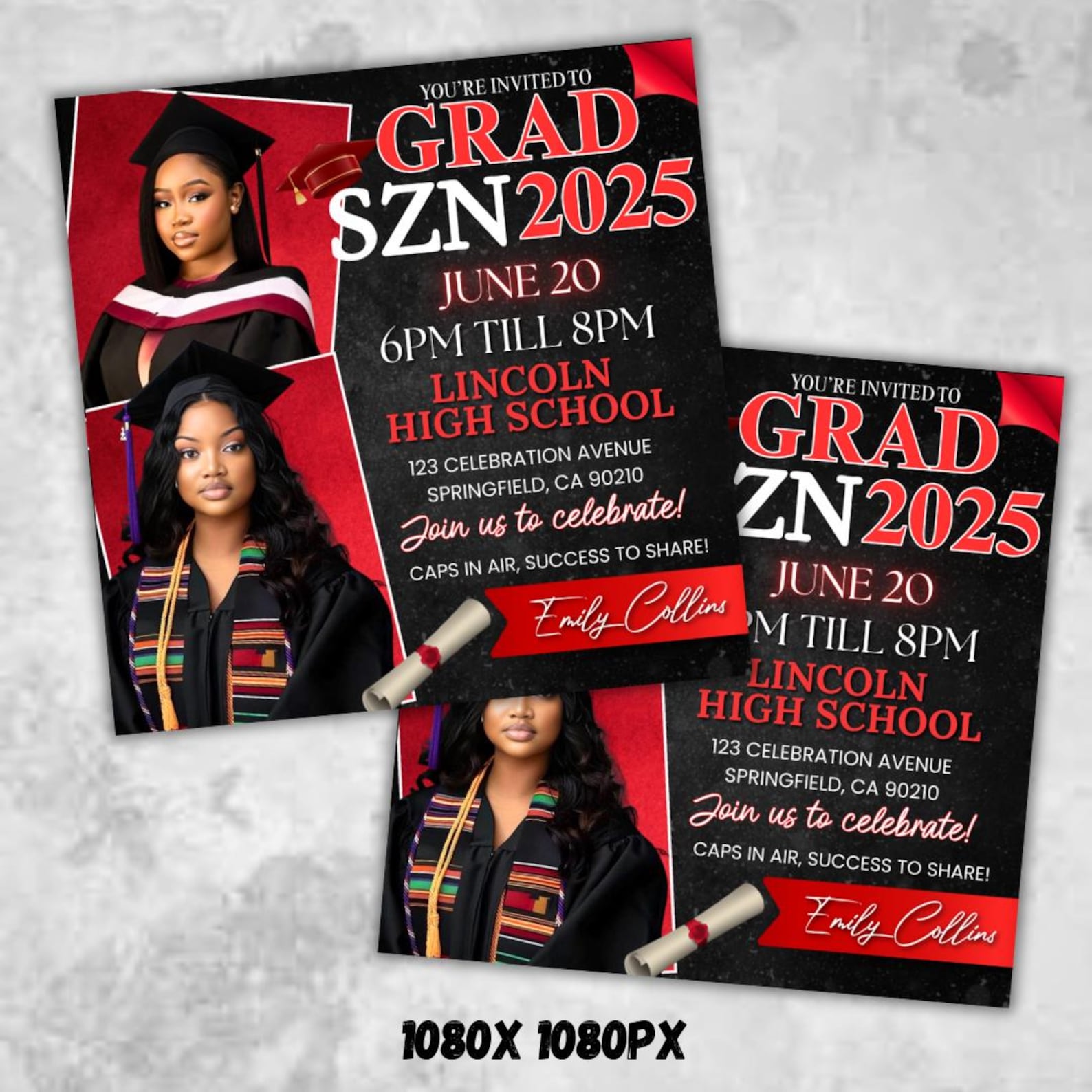 Graduate Flyer, Graduation Party Flyer, Graduation Invitation, College ...
