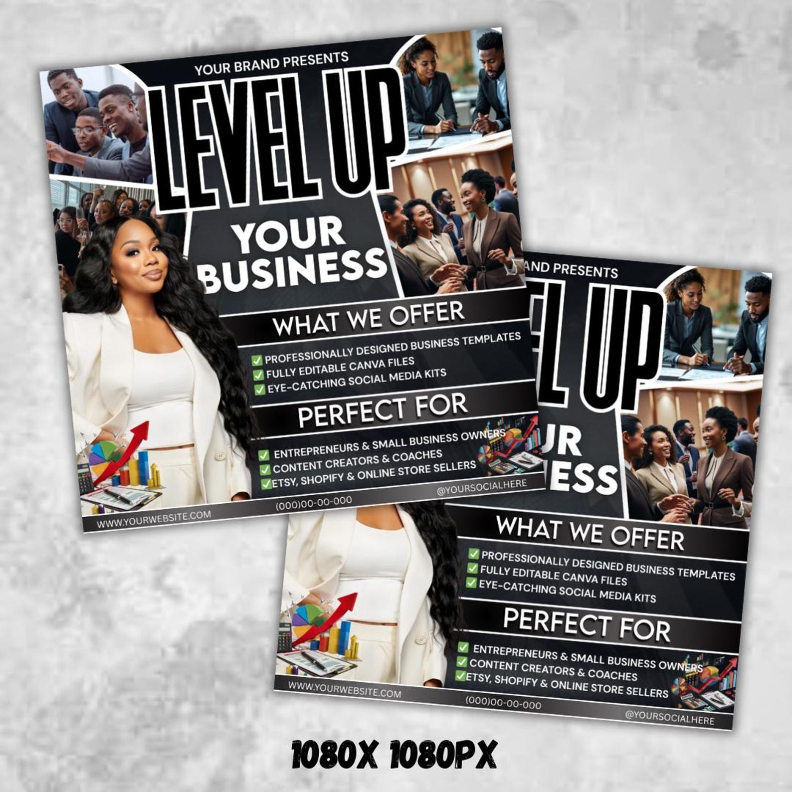 Business Coach Flyer Canva Template, Consultation Flyer,entrepreneur Flyer,workshop Flyer ...