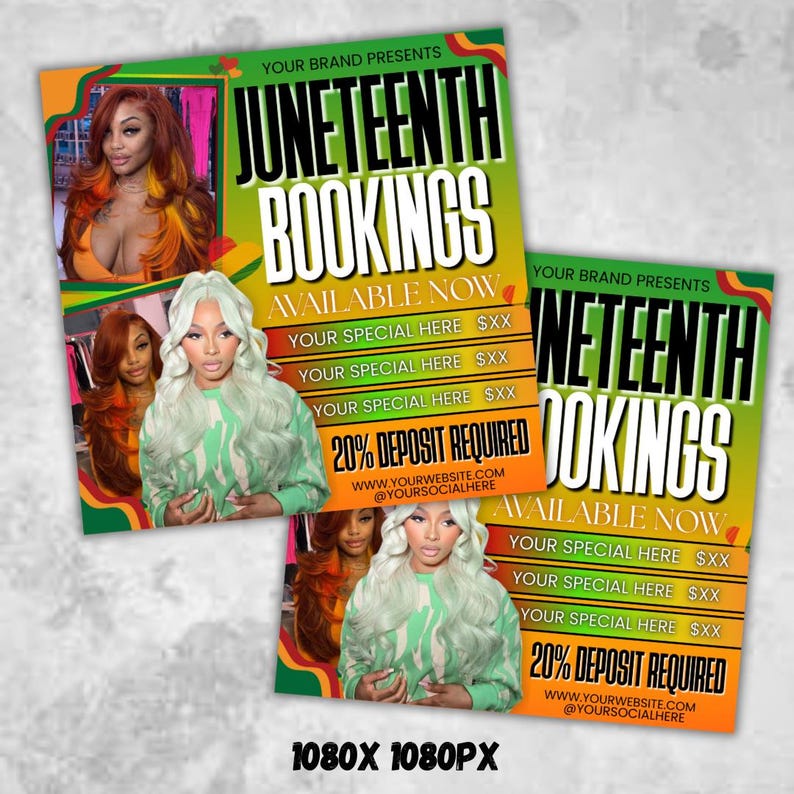 Juneteenth Flyer, Juneteenth Sale Flyer, Editable Flyer Template ...