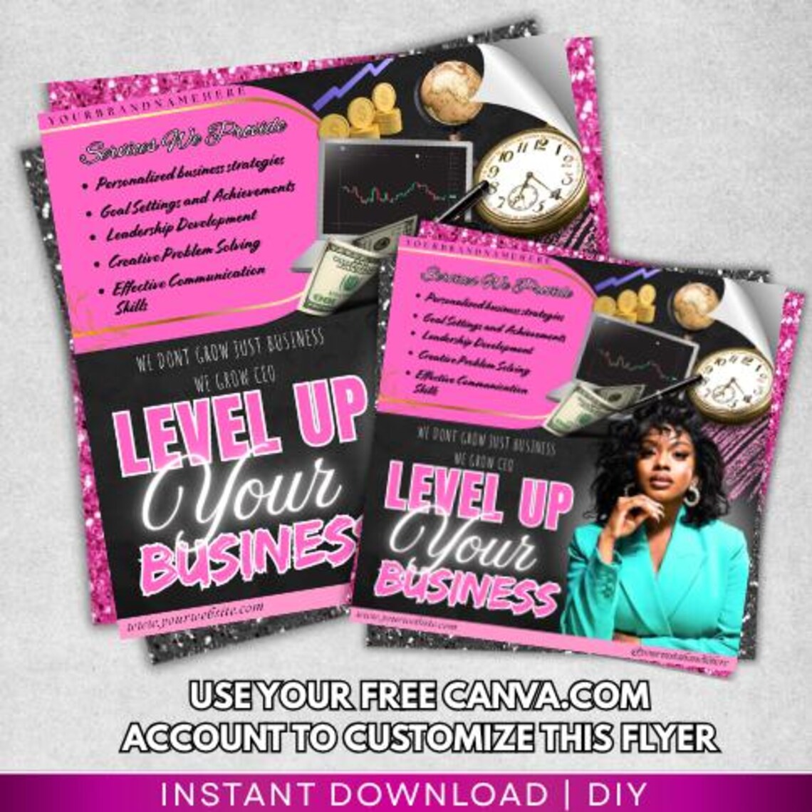 Business Coach Flyer, DIY Business Coaching Flyer Template, Editable ...