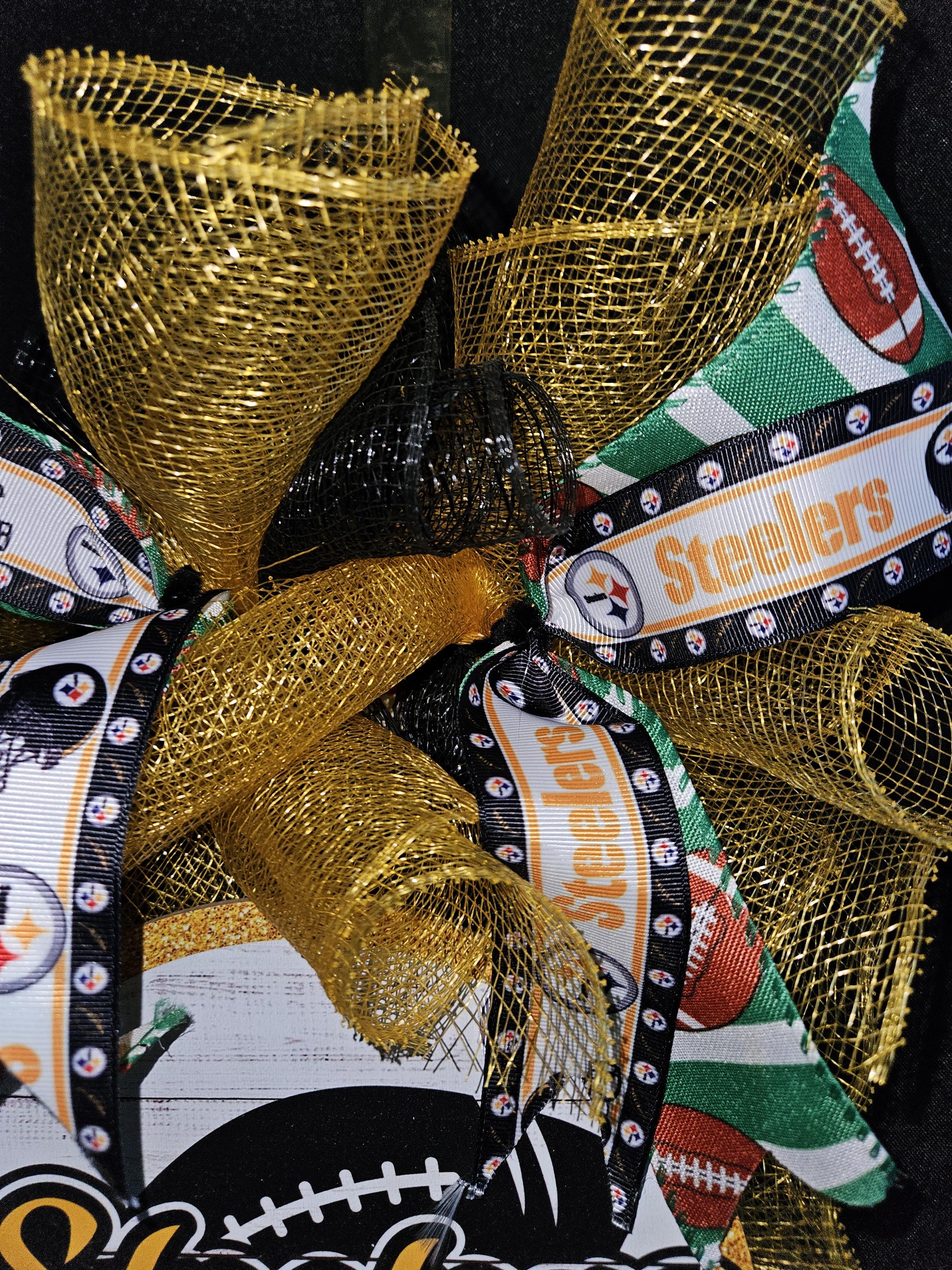 Pittsburgh Steelers Front Door Swag Wreath - Etsy