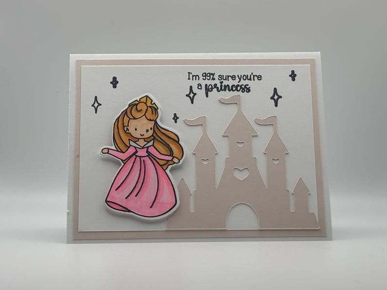 Princess Castle Birthday Card. Girl Birthday - Etsy