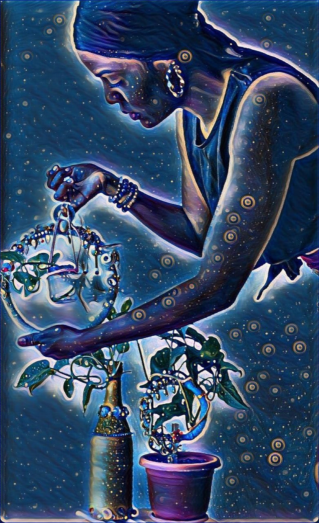 Plant Nymph Wall Art. Bedroom, Bathroom, Lounge Art. - Etsy