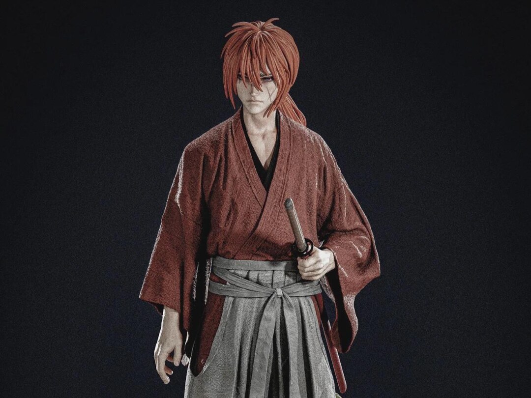 Kenshin Himura, 12K Resin Model Kit Painted 3d Printed DIY Figure - Etsy