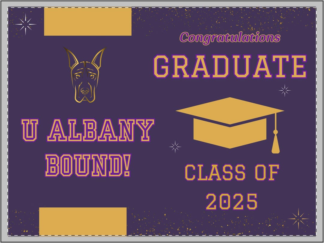 U Albany Bound Graduation Yard Signs, Celebrate Graduation, Class of ...