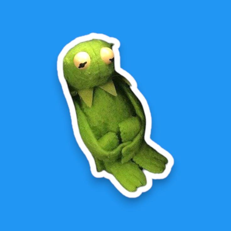 Kermit Sticker Pack, Meme Stickers, Funny Stickers, Funny Memes, 1-10 ...