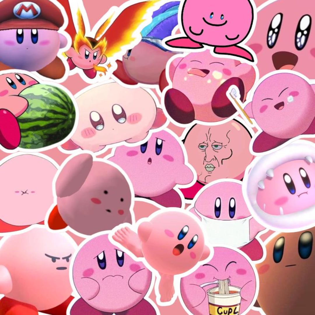 Kirby Meme Sticker Pack, Meme Stickers, Funny Stickers, Funny Memes, 1 ...