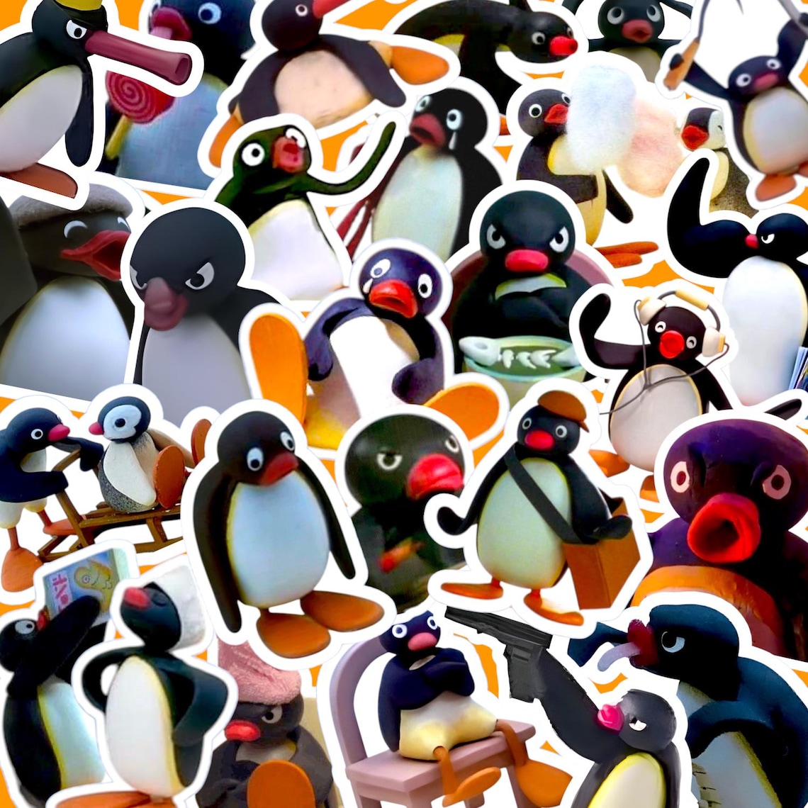 Pingu Meme Sticker Pack, Meme Stickers, Funny Stickers, Funny Memes, 1 ...