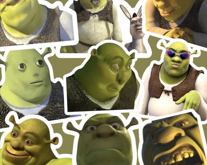 Shrek Sticker, Shrek Svg, Shrek Gift, Meme Sticker, Weather Proof ...