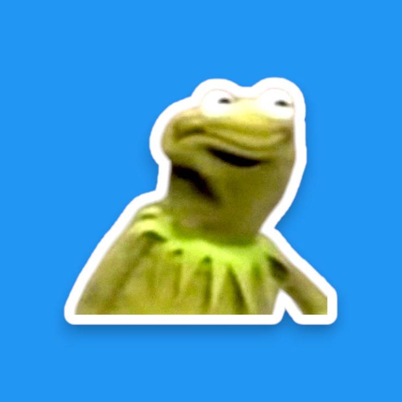 Kermit Sticker Pack, Meme Stickers, Funny Stickers, Funny Memes, 1-10 ...