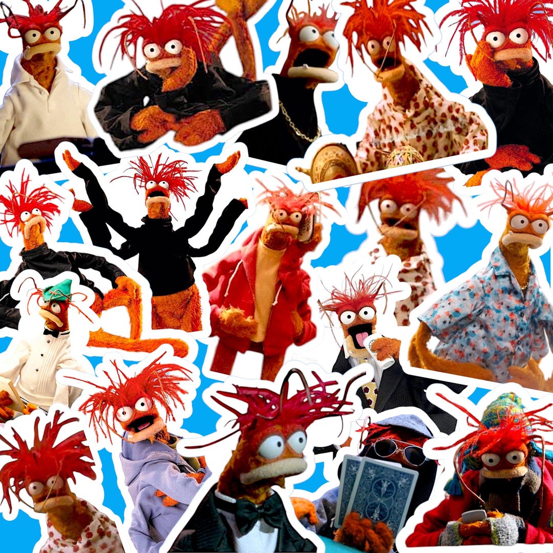 Pepe the King Prawn Sticker Pack, Meme Stickers, Funny Stickers, Funny ...