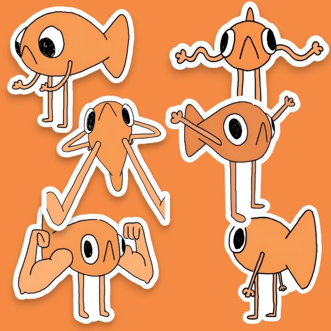 Le Poisson Steve French Fish Meme Sticker Pack, Funny Memes Stickers ...